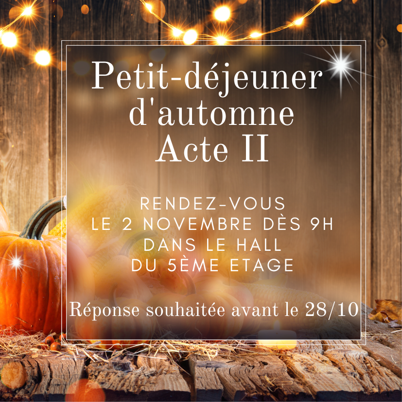 Petit déjeuner - Faculté de droit Petit déjeuner - Faculté de droit